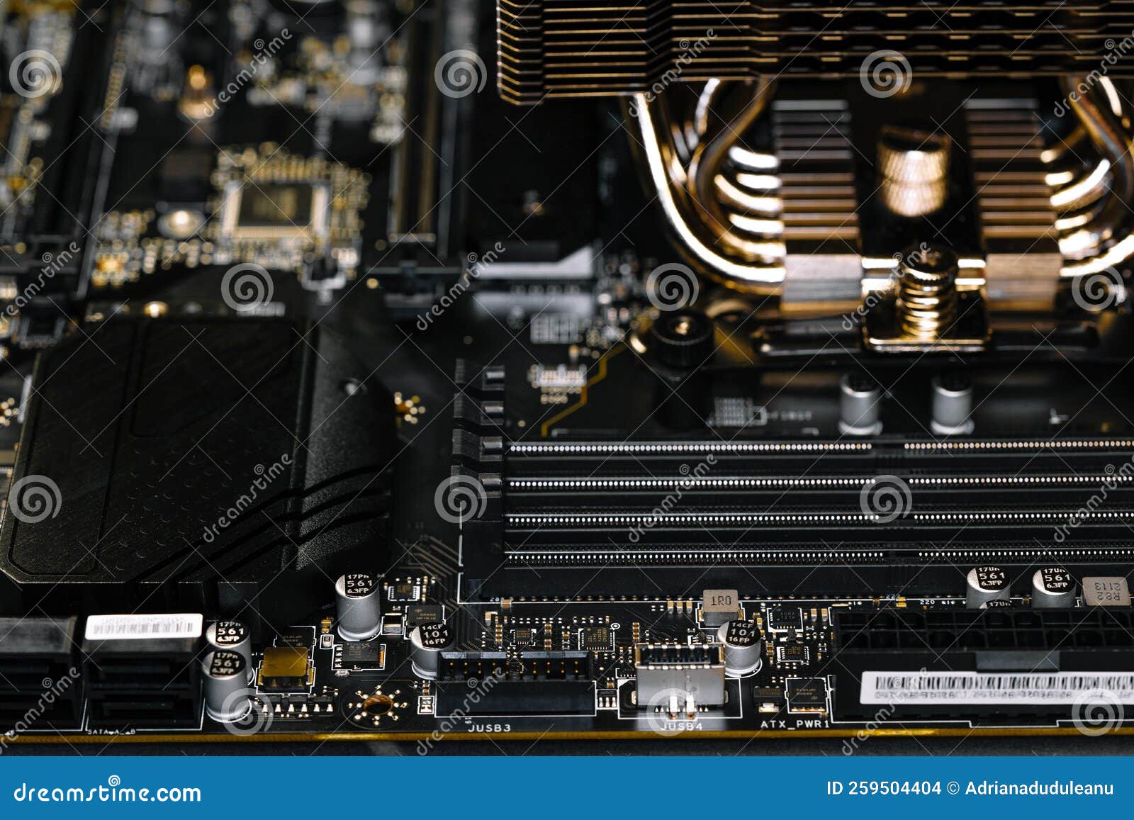 Personal computer parts stock photo. Image of board - 259504404