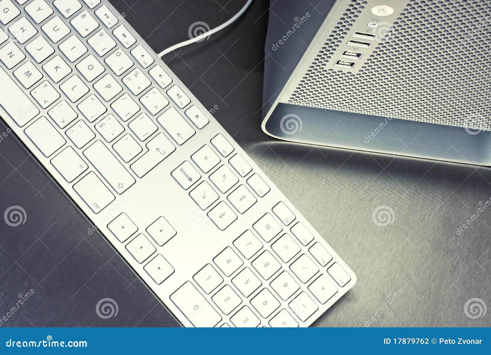 Close Up Of A Desktop Computer Monitor With Green Screen Mock Up ...