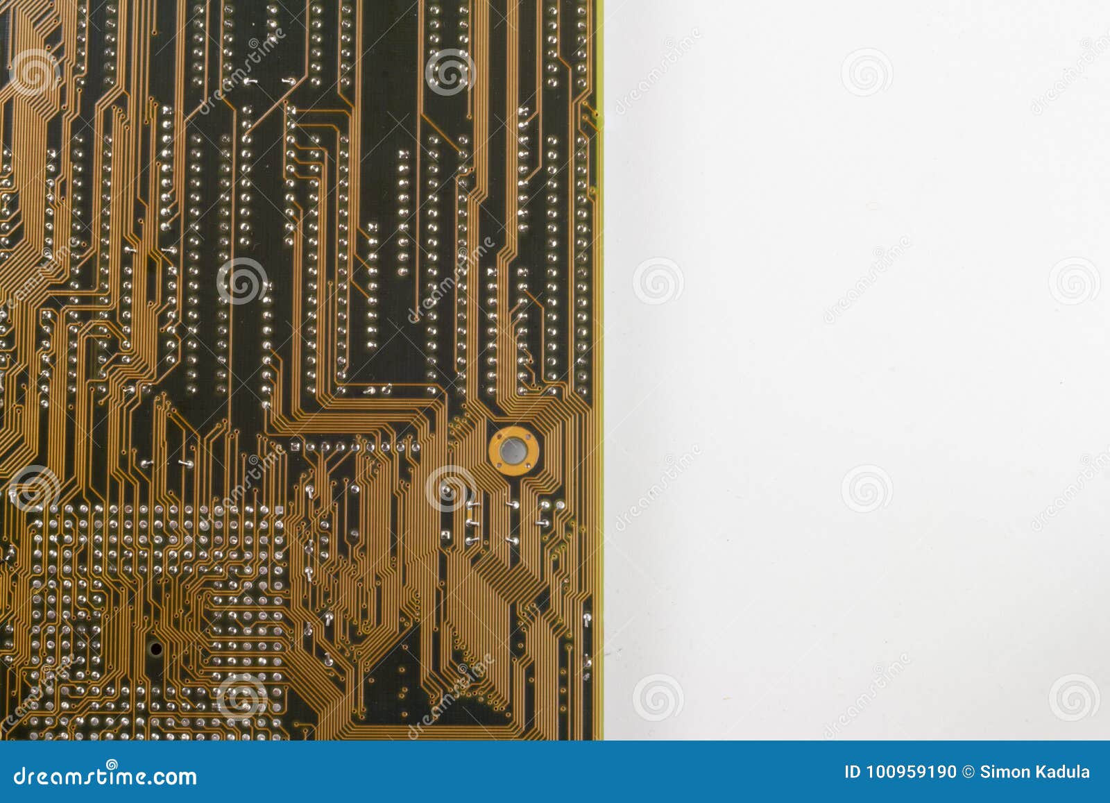 Close Up of PC Motherboard on the White Background / Texture Stock ...