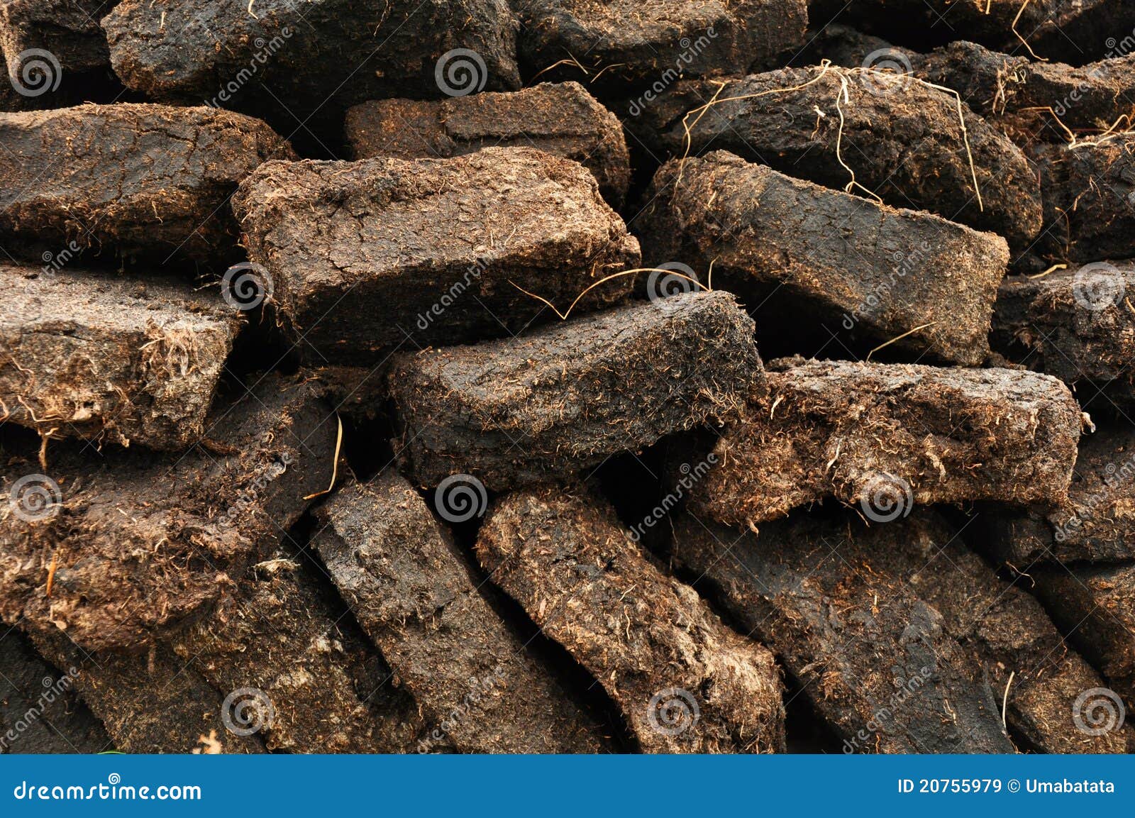 Close Up of Peat Pile on Harris, Scotland Stock Image - Image of ground ...