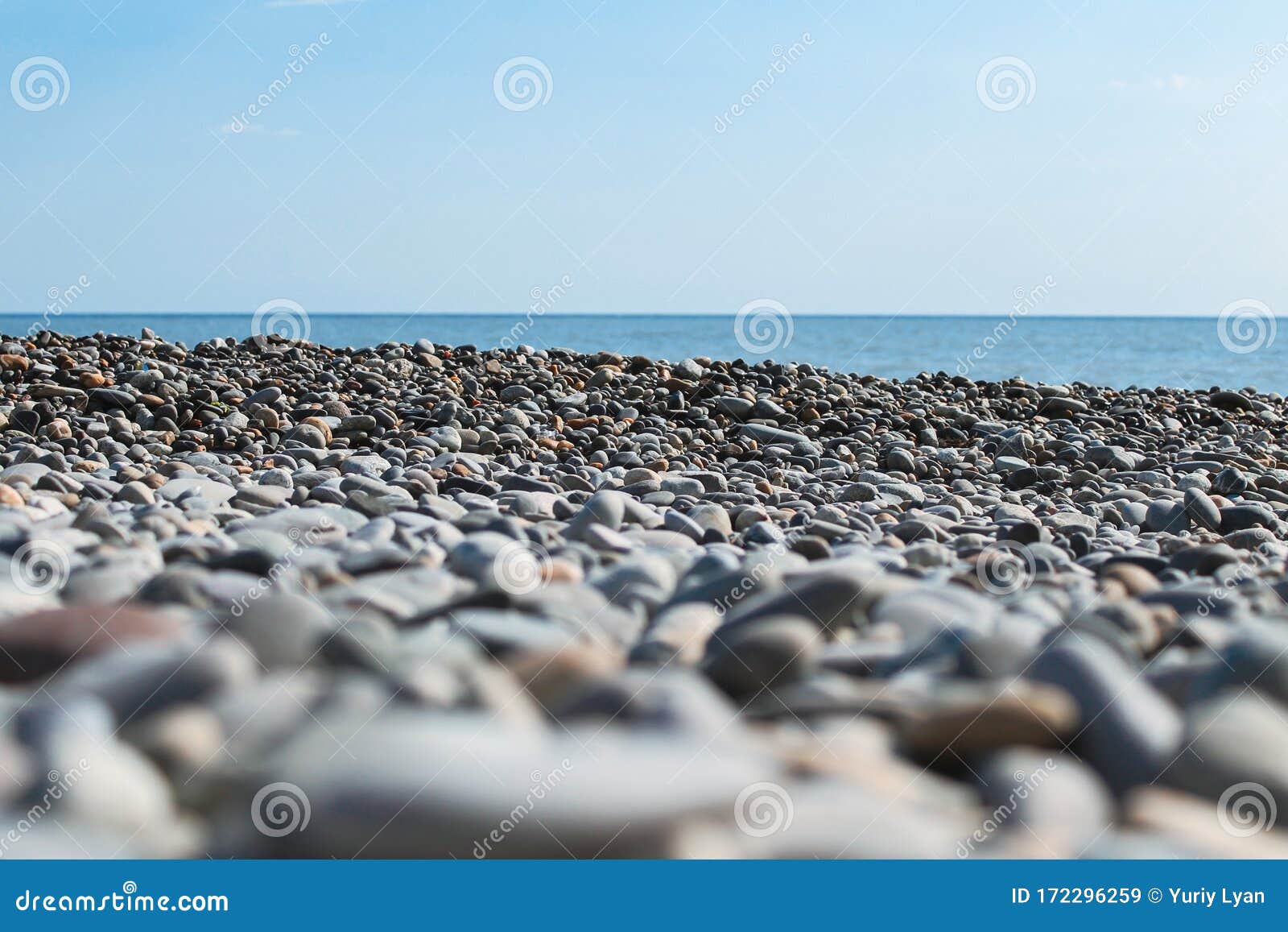 Close-up of Pebble Beach on the Sea Stock Image - Image of outdoor ...