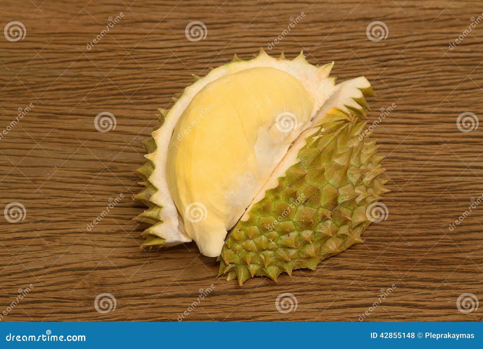 Close up of peeled Durian stock photo. Image of nature - 42855148