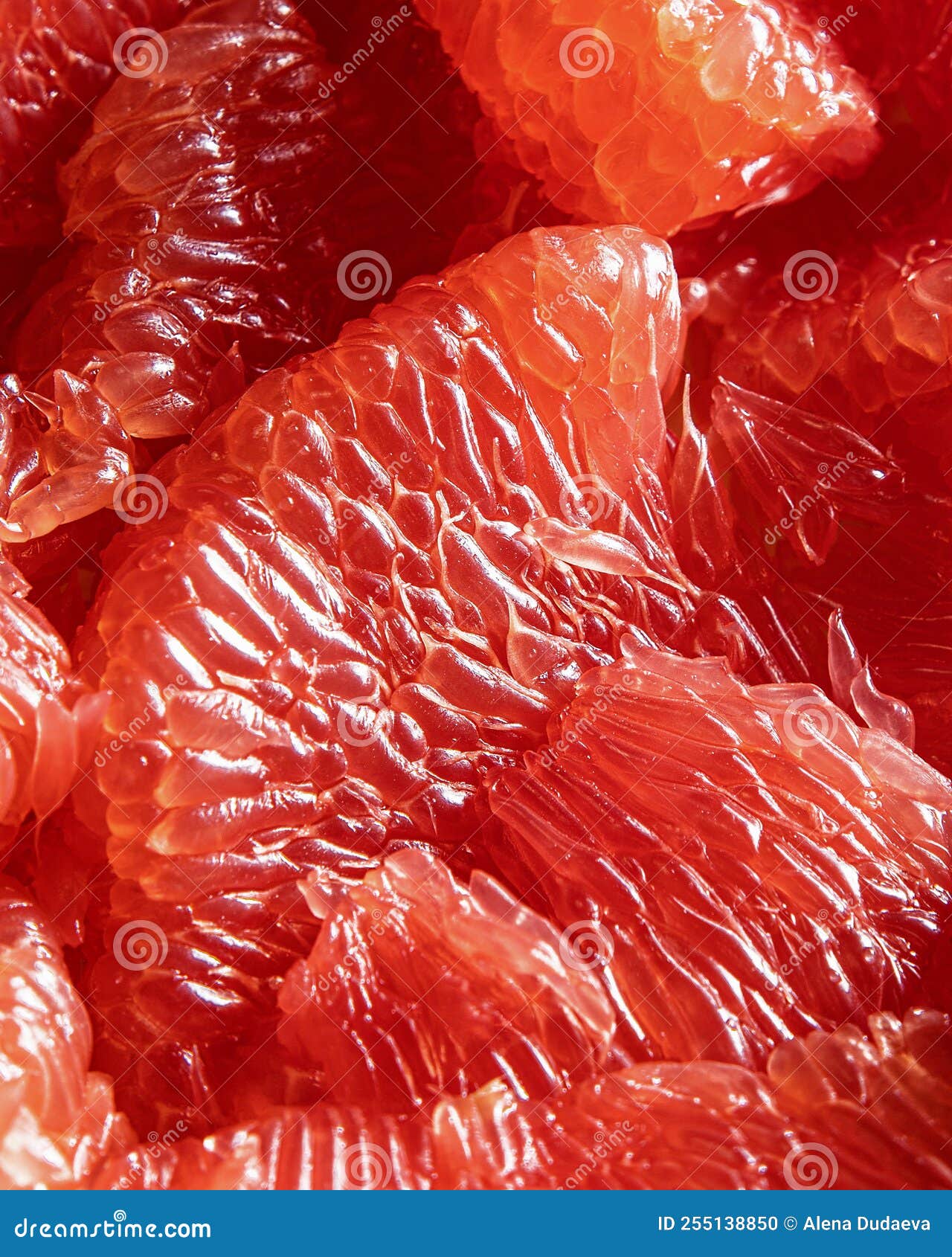CLose-up of Peeled Red Grapefruit Segments Stock Photo - Image of ...