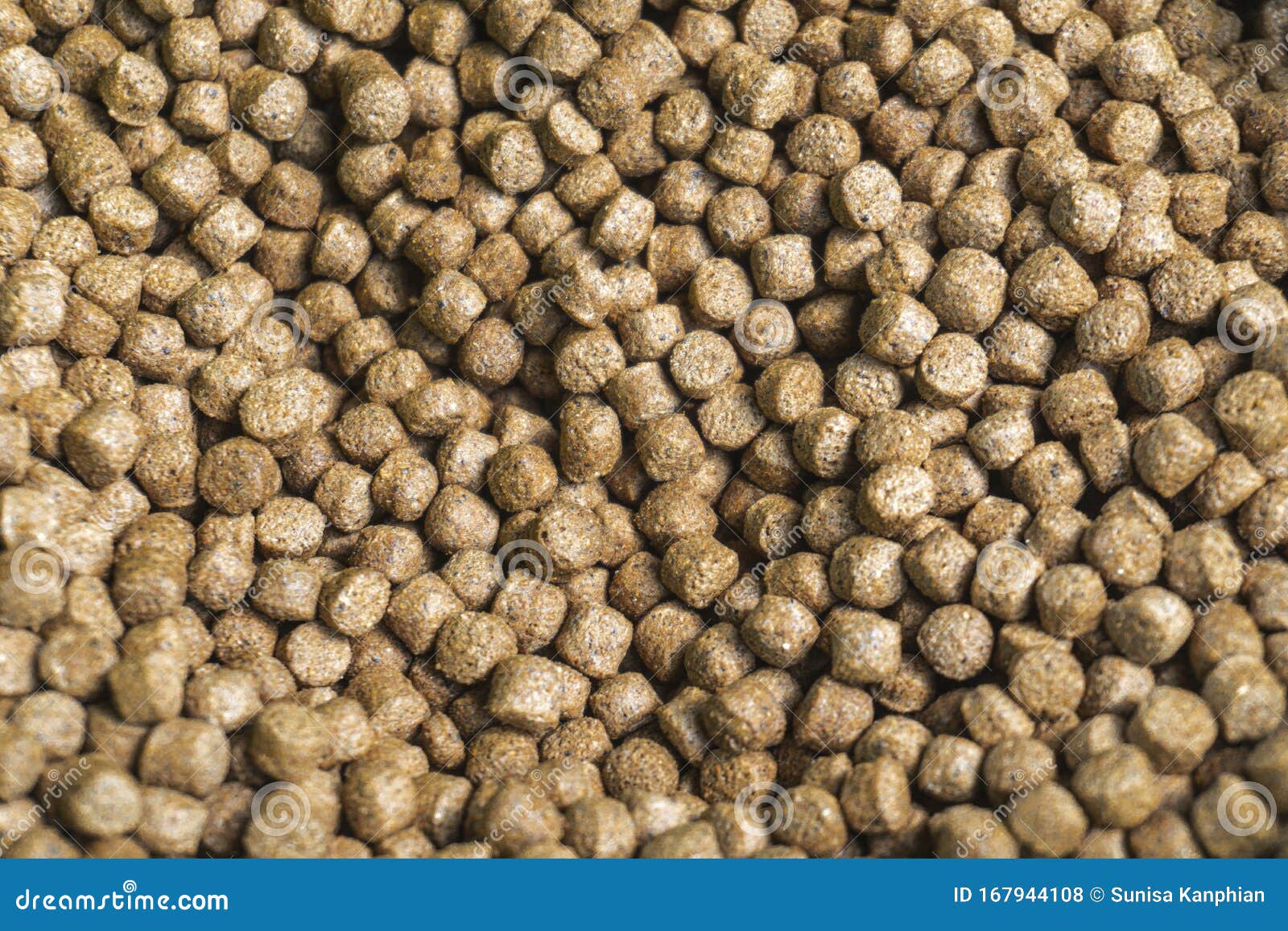 Closeup Pellets Feed the Fish, Texture Background. Stock Photo - Image ...