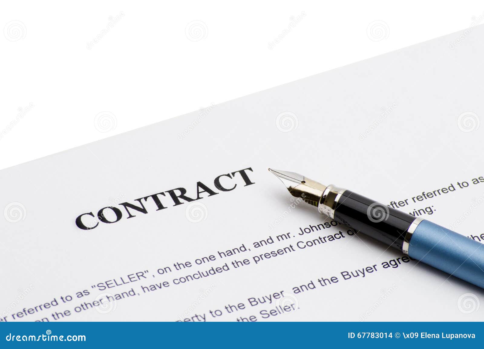 Close-up of Pen on Contract Stock Photo - Image of conceptual, path ...