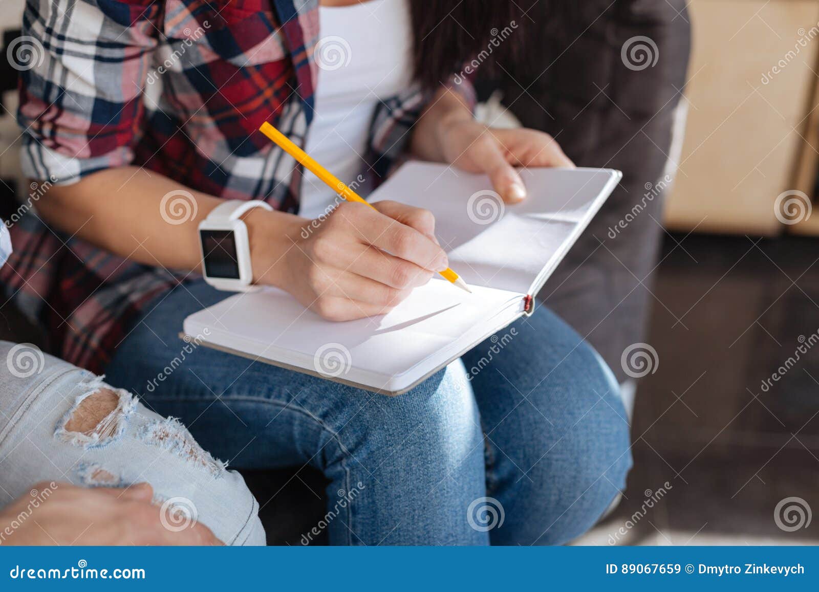 Close Up of a Pencil Being Used for Writing Stock Image - Image of ...