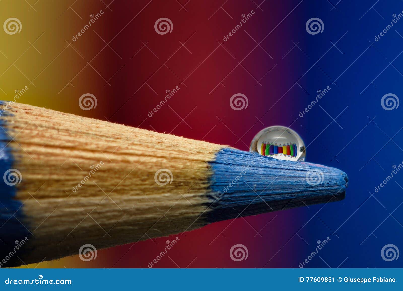 Close up of pencils drop stock image. Image of close - 77609851