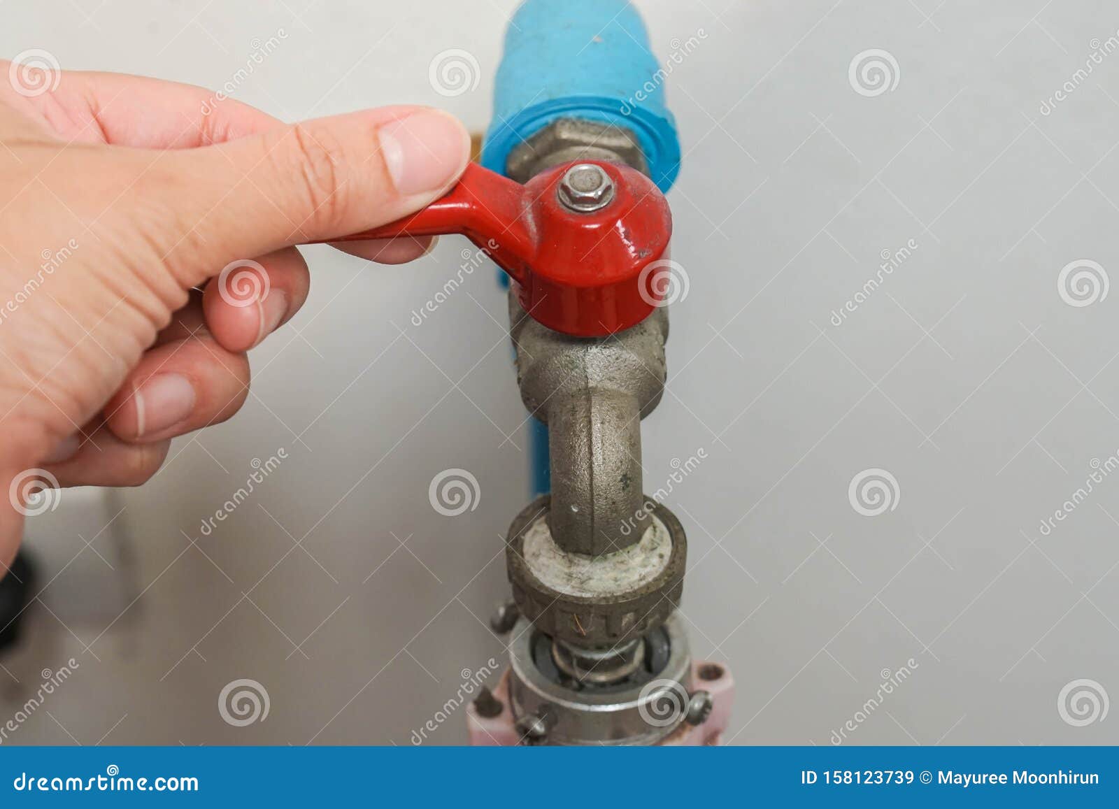 Close Up People Turn Off Water Tap for Saving Environment Stock Image ...