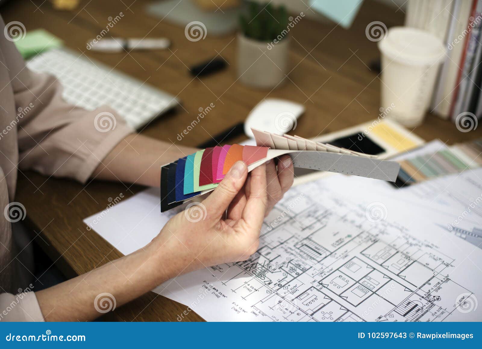 Close up of people working stock image. Image of document - 102597643