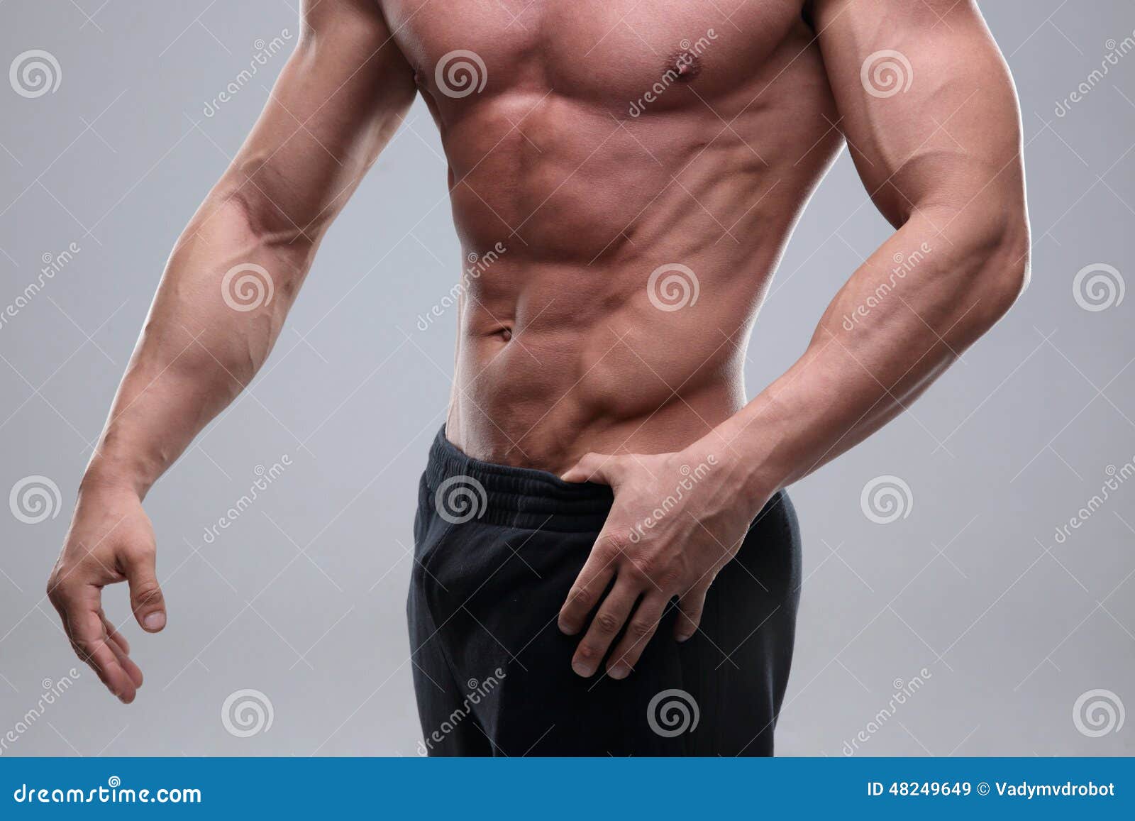 Close up on perfect abs. stock image. Image of muscle - 48249649