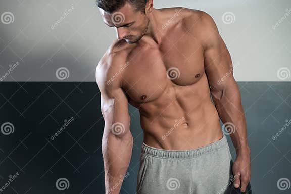 Close Up on Perfect Abs stock image. Image of bodybuilding - 35468675