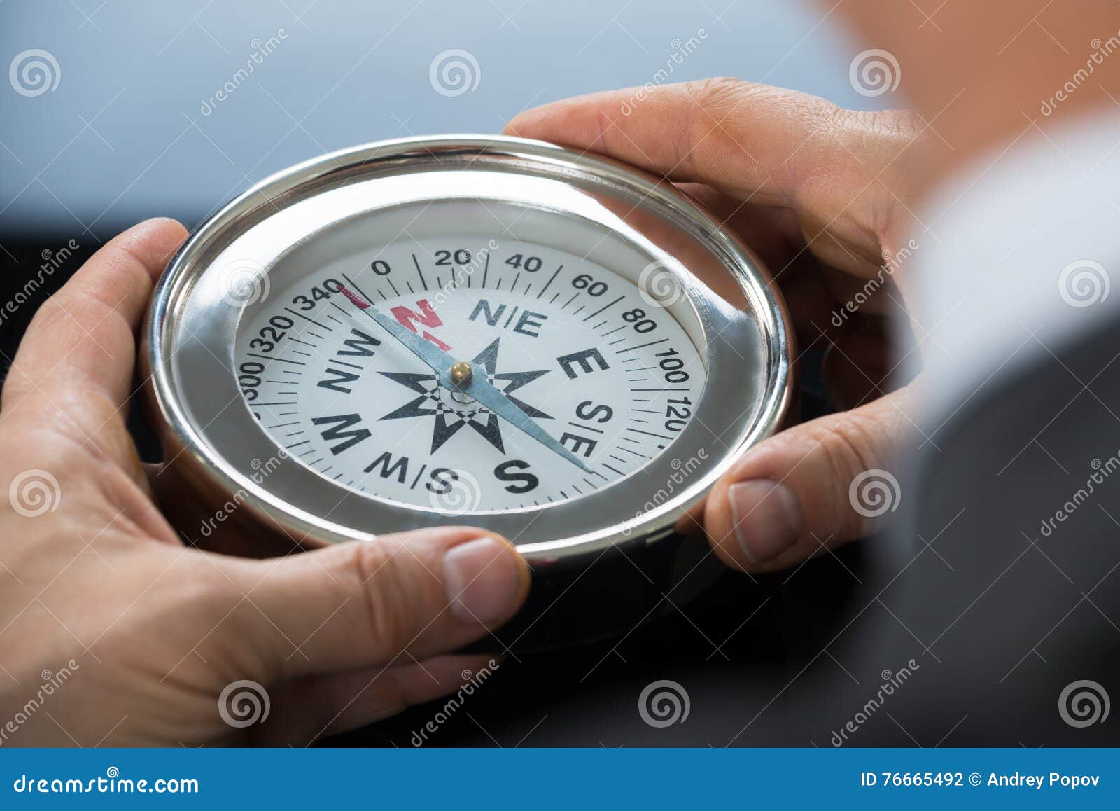 Close-up of Person Hand with Compass Stock Photo - Image of consulting ...