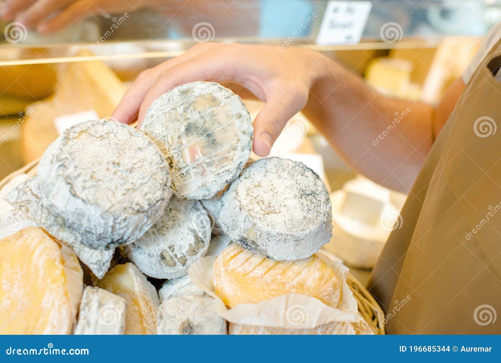 Close Up Person Picking Cheese Stock Photo - Image of dairy, expert ...