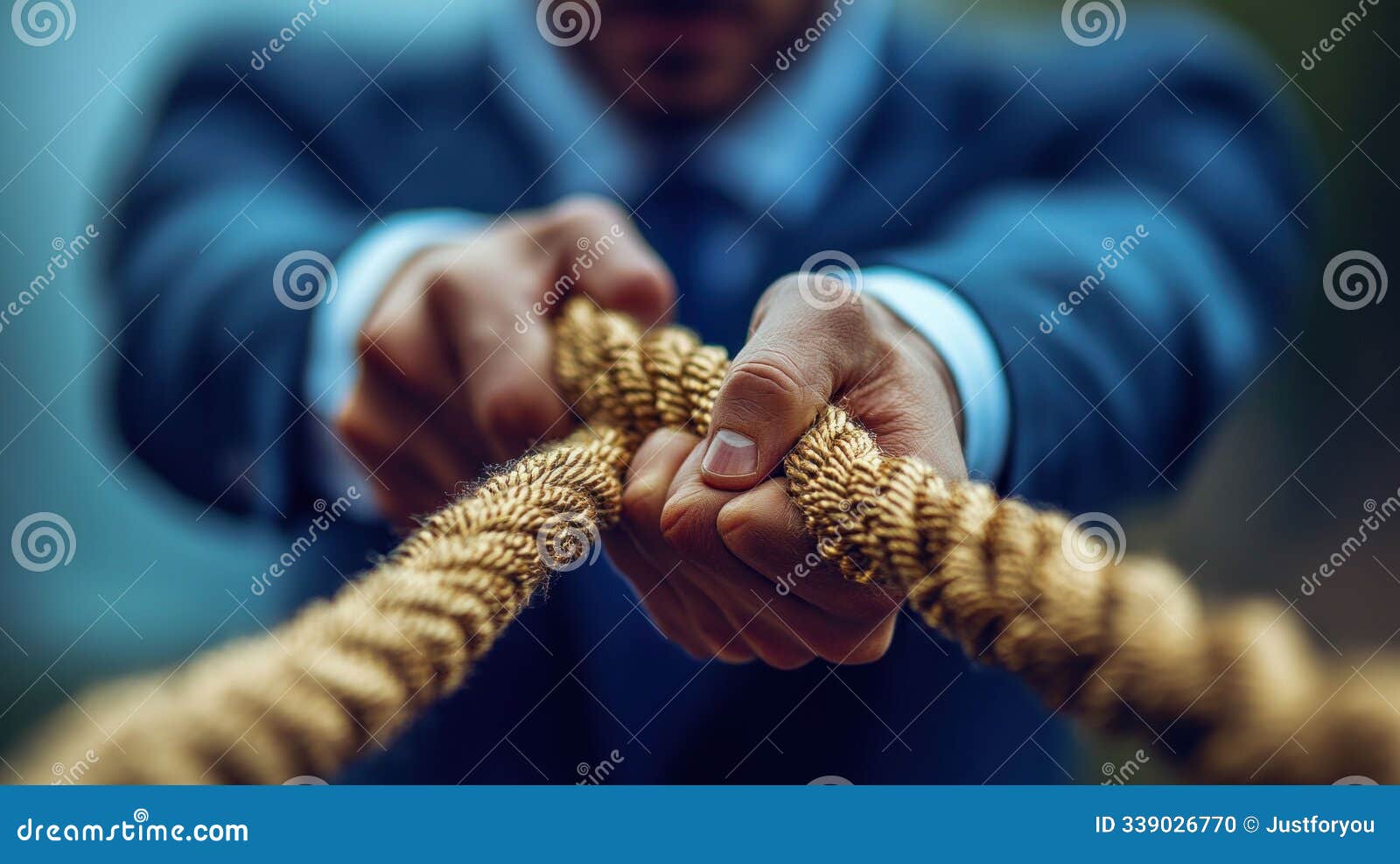 Close-Up of Person Pulling Rope Stock Illustration - Illustration of ...