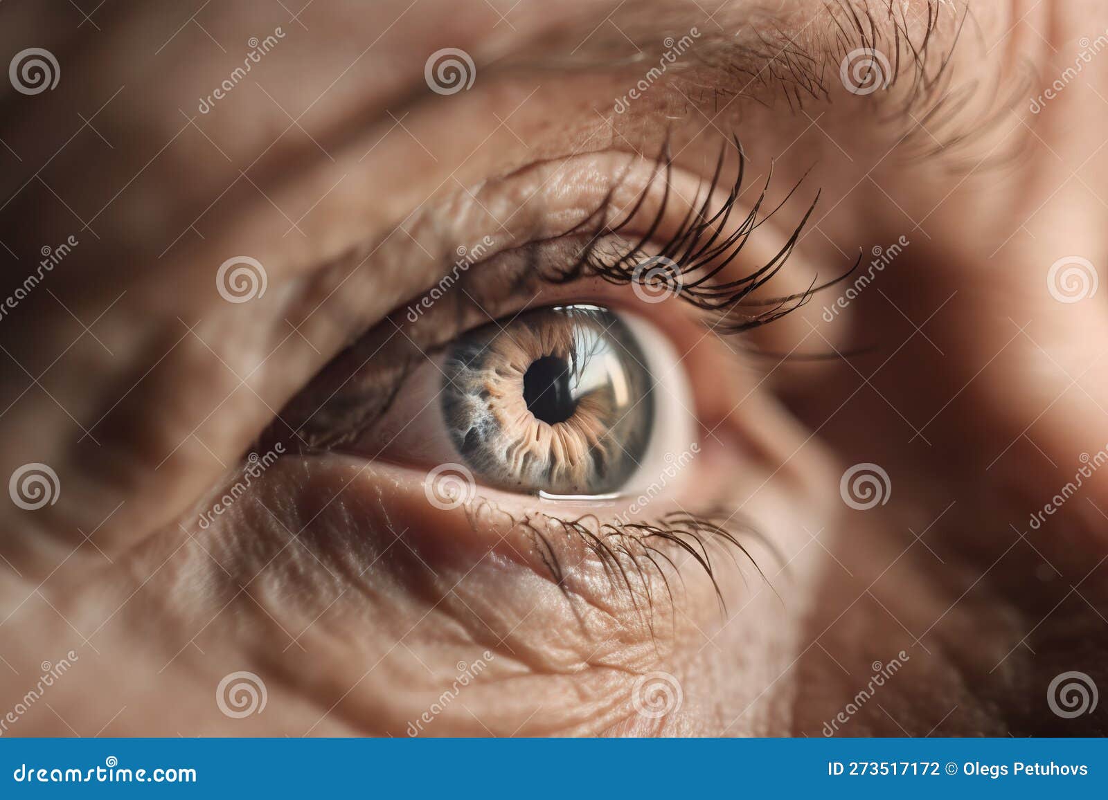 A Close Up of a Person S Eye with the Iris Opened Stock Illustration ...