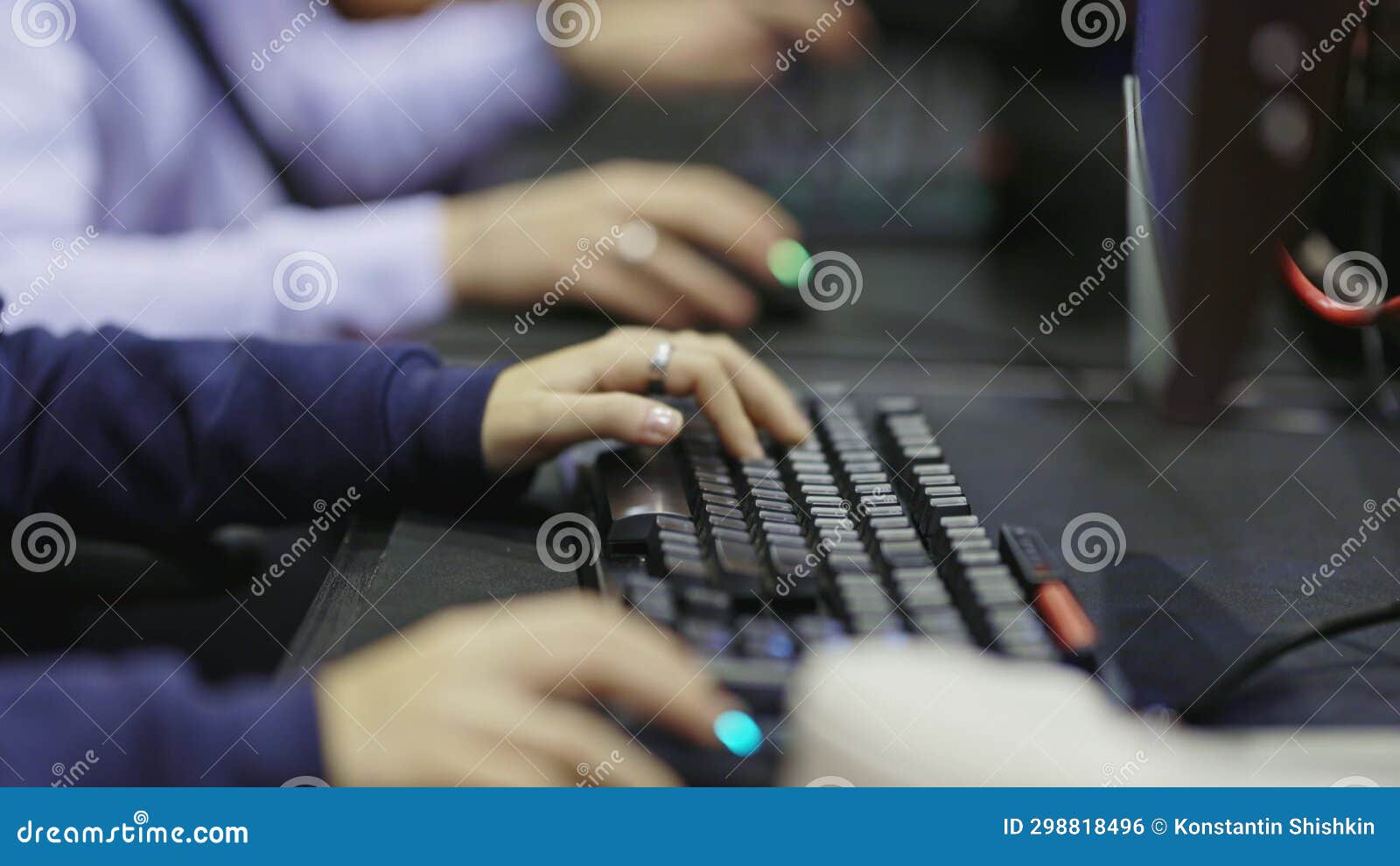 Close-Up of Person Typing on Keyboard Stock Footage - Video of ...