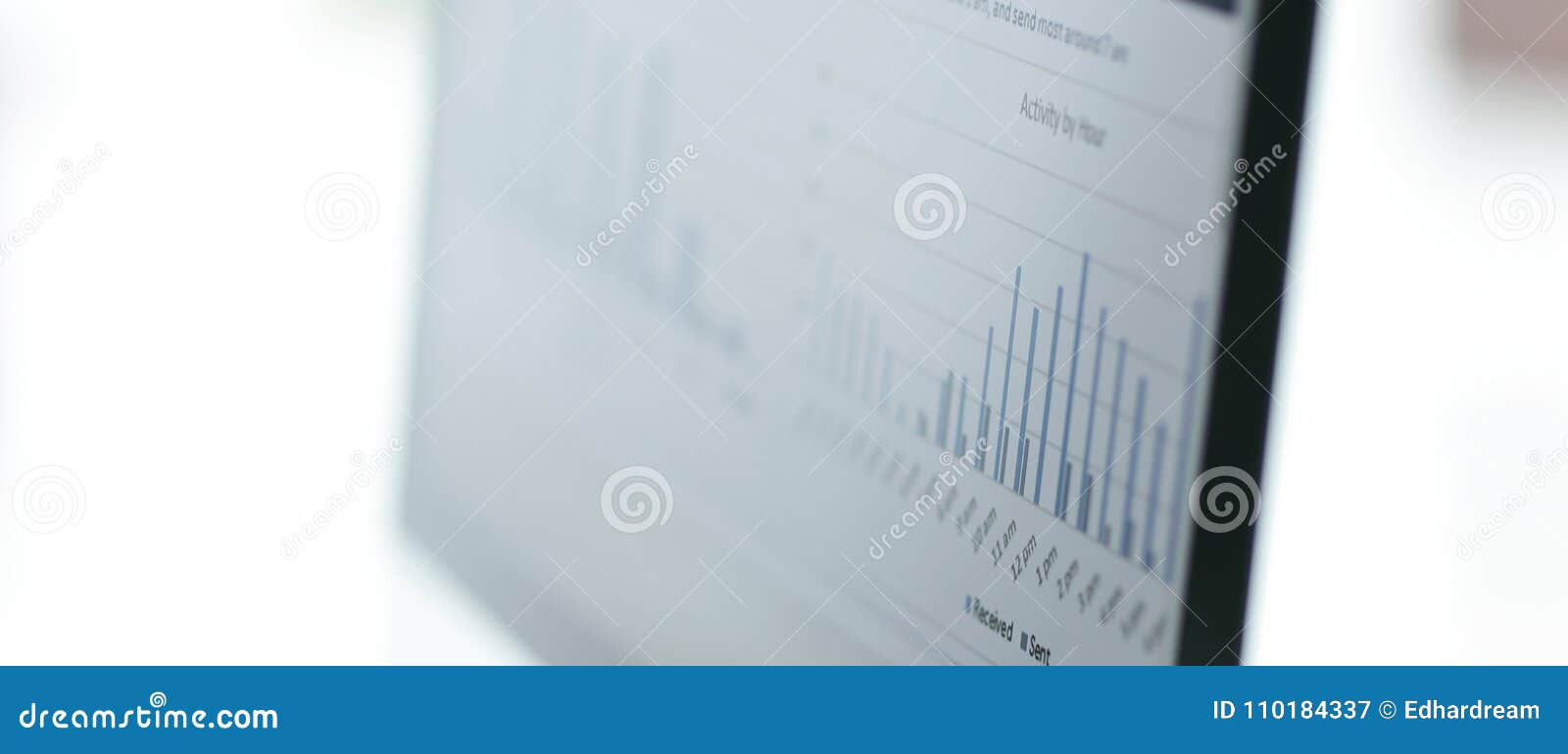 Close-up of a Personal Computer Screen. Stock Image - Image of blank ...