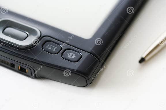 Close Up of a Personal PDA Computer Stock Photo - Image of handeld ...