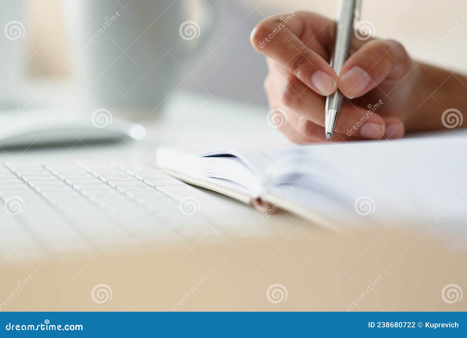 Persons Hand Writing Down Ideas in Diary, Notes for Future, Planning ...