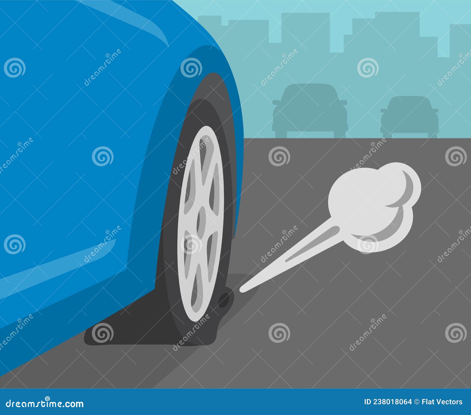 Punctured Tire Thin Line Icon. Vehicle Crash With Puncture In Wheel ... Punctured Tire Thin Line Icon. Vehicle Crash With Puncture In Wheel ...