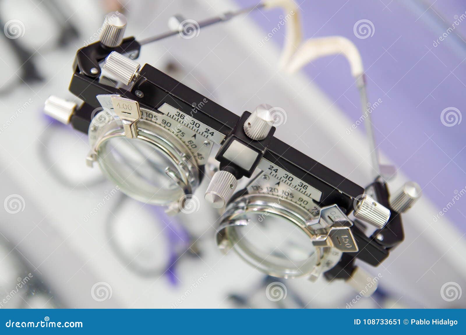 Phoropter Optical Device For Measuring The Vision Of Human Eye Stock ...