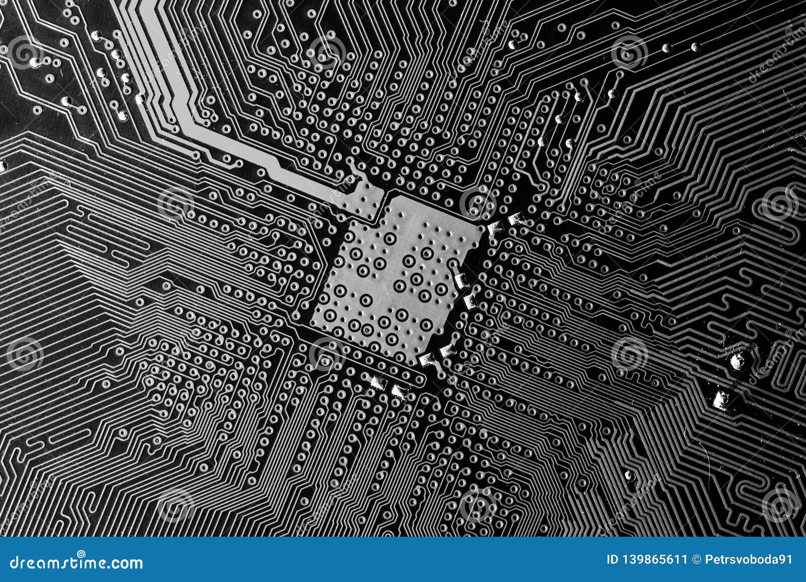 Close Up Photo of Black and White Pcb Printecd Circuit Board Electric ...