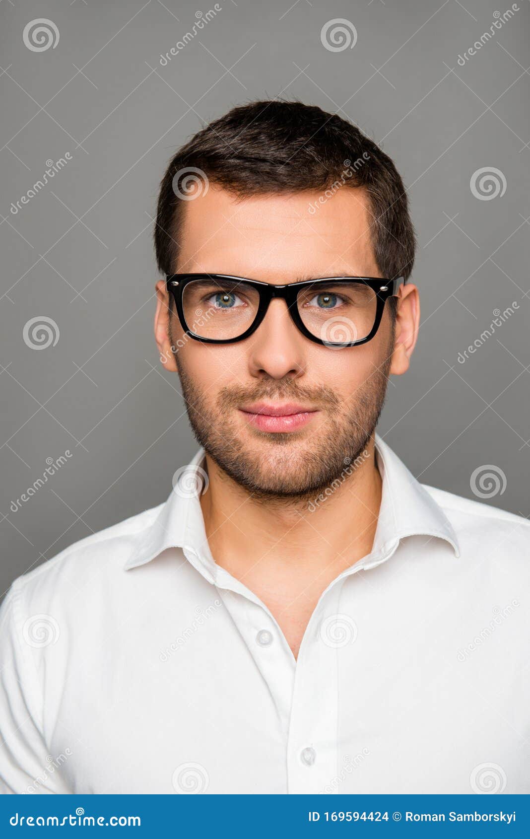 Close Up Photo of Brainy Smiling Man Stock Photo - Image of brainy ...