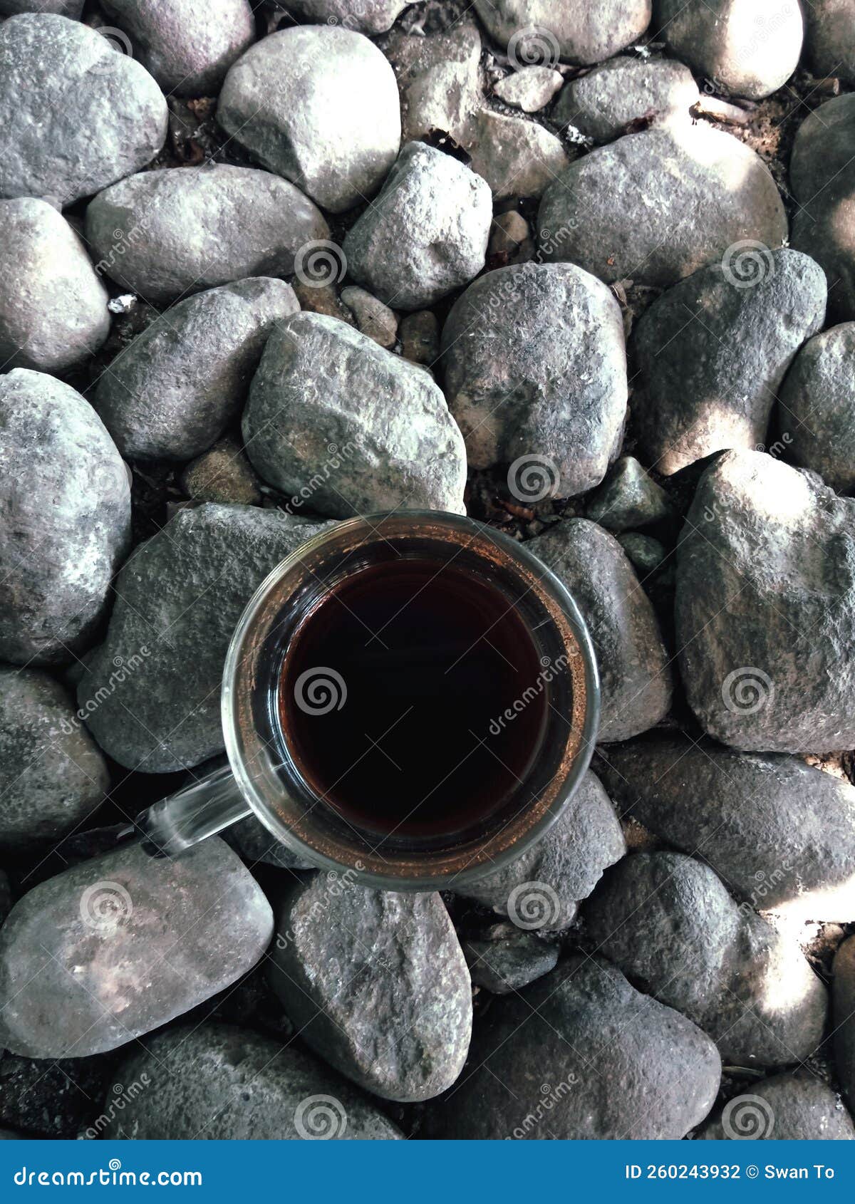 Close-up Photo of Coffee on a Rock Stock Photo - Image of coffee, black ...