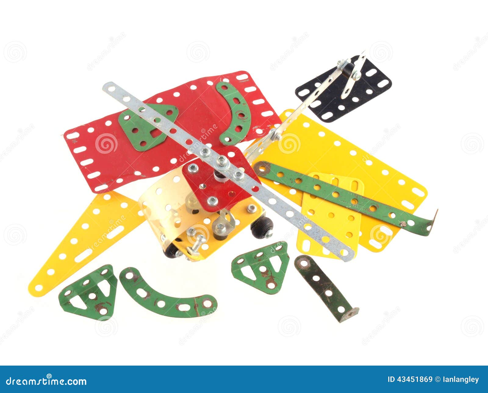 Close Up Photo of Components Used To Construct Model Toys Stock Image ...