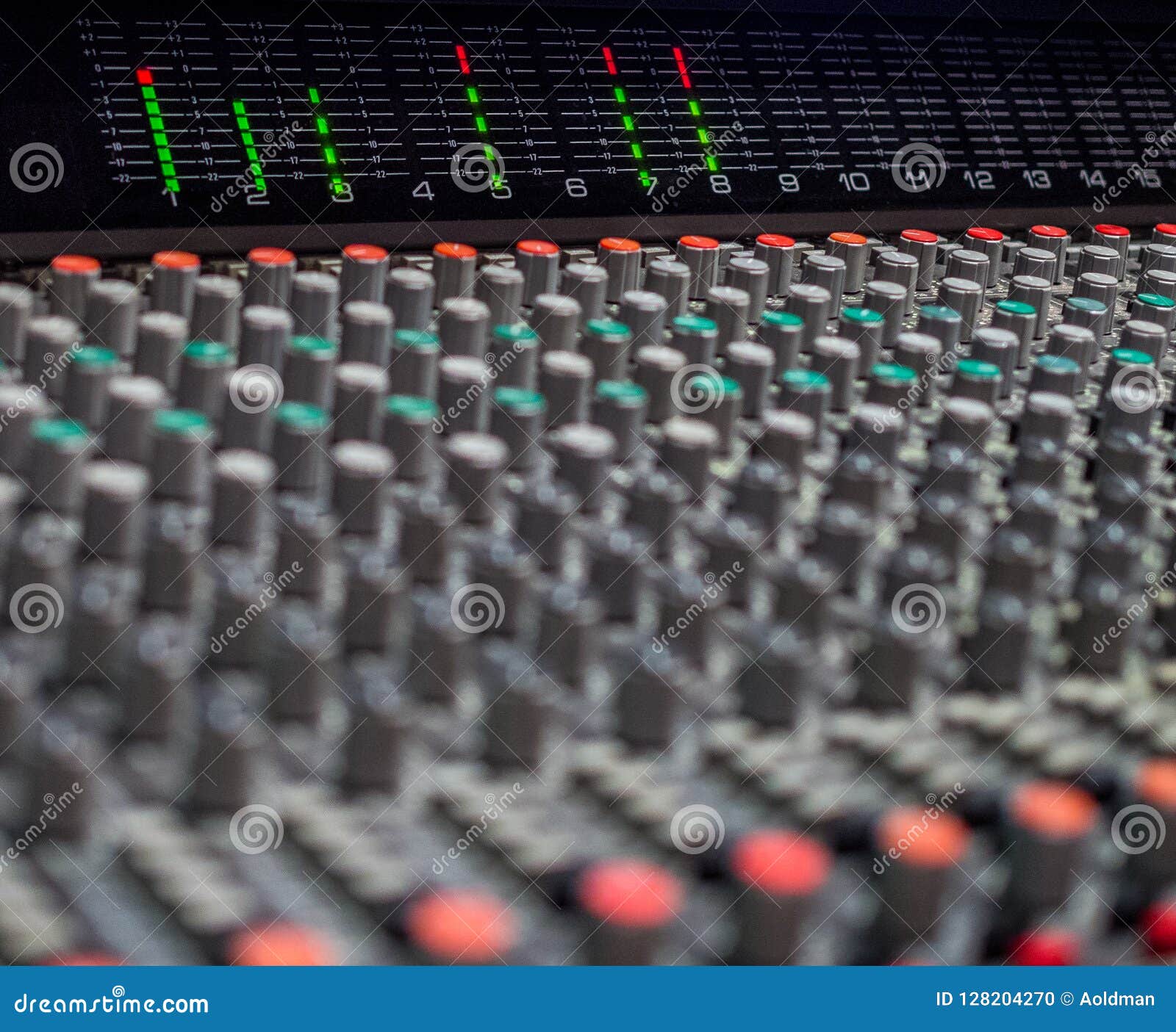 Control Board in the Sound Studio Stock Photo - Image of broadcast ...