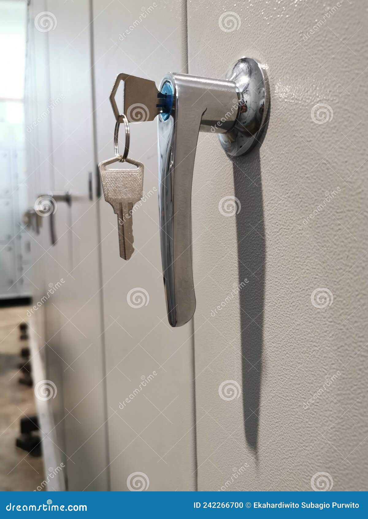 Close Up Photo of Door Handle with Key on Low Voltage Switchboard ...