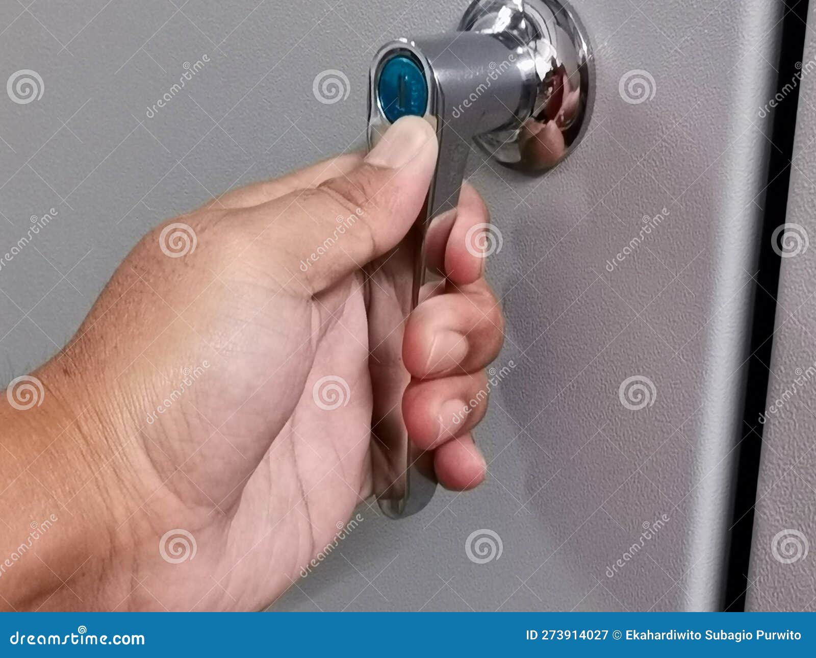 Close Up Photo of Door Handle with Key on Low Voltage Switchboard ...