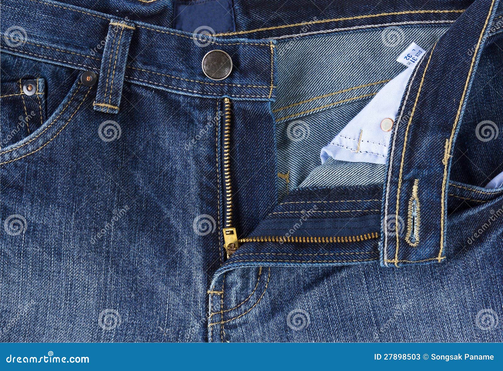 Close Up Photo Front of Blue Jeans Stock Image - Image of background ...
