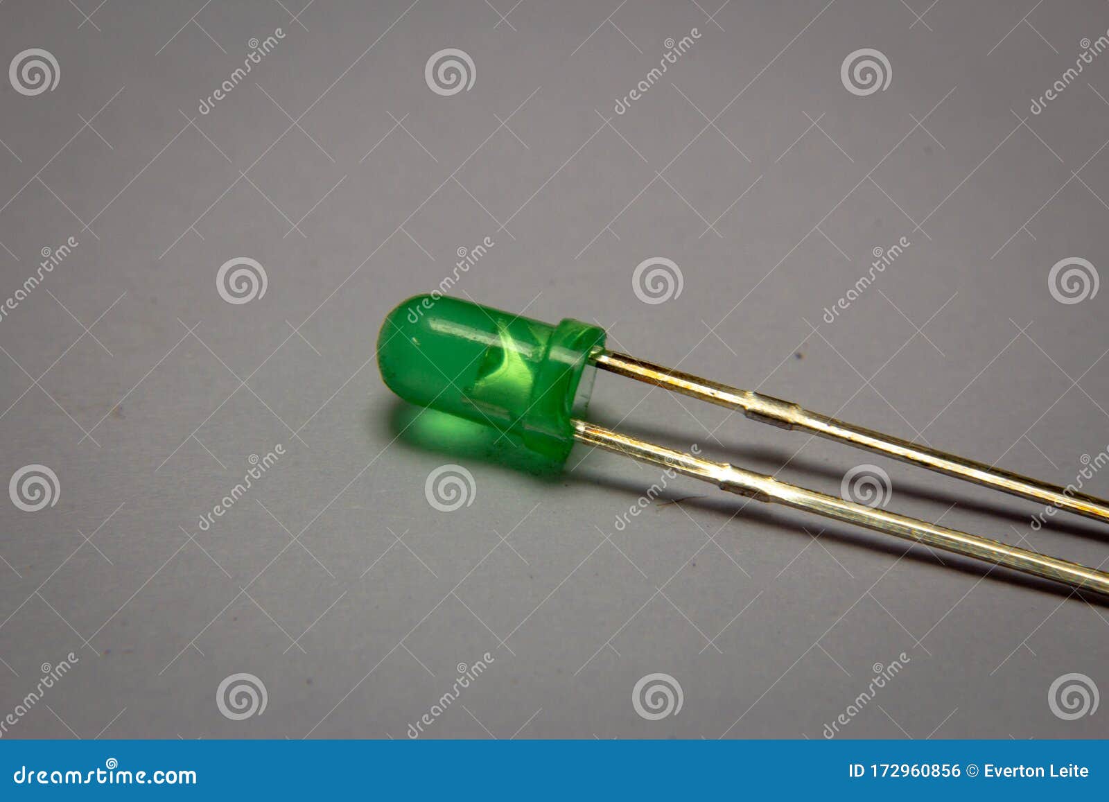 Close-up Photo of a Green Light Emitting Diode LED Stock Photo - Image ...