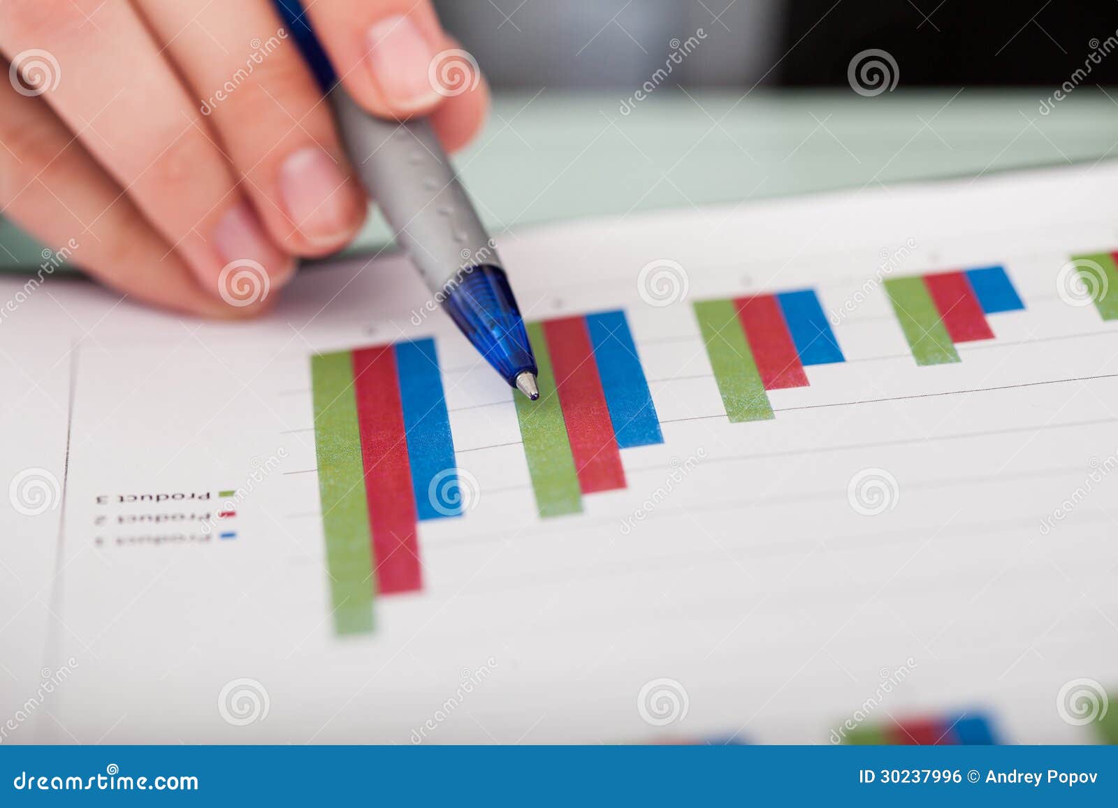Close-up of Financial Graph Stock Photo - Image of data, paper: 30237996