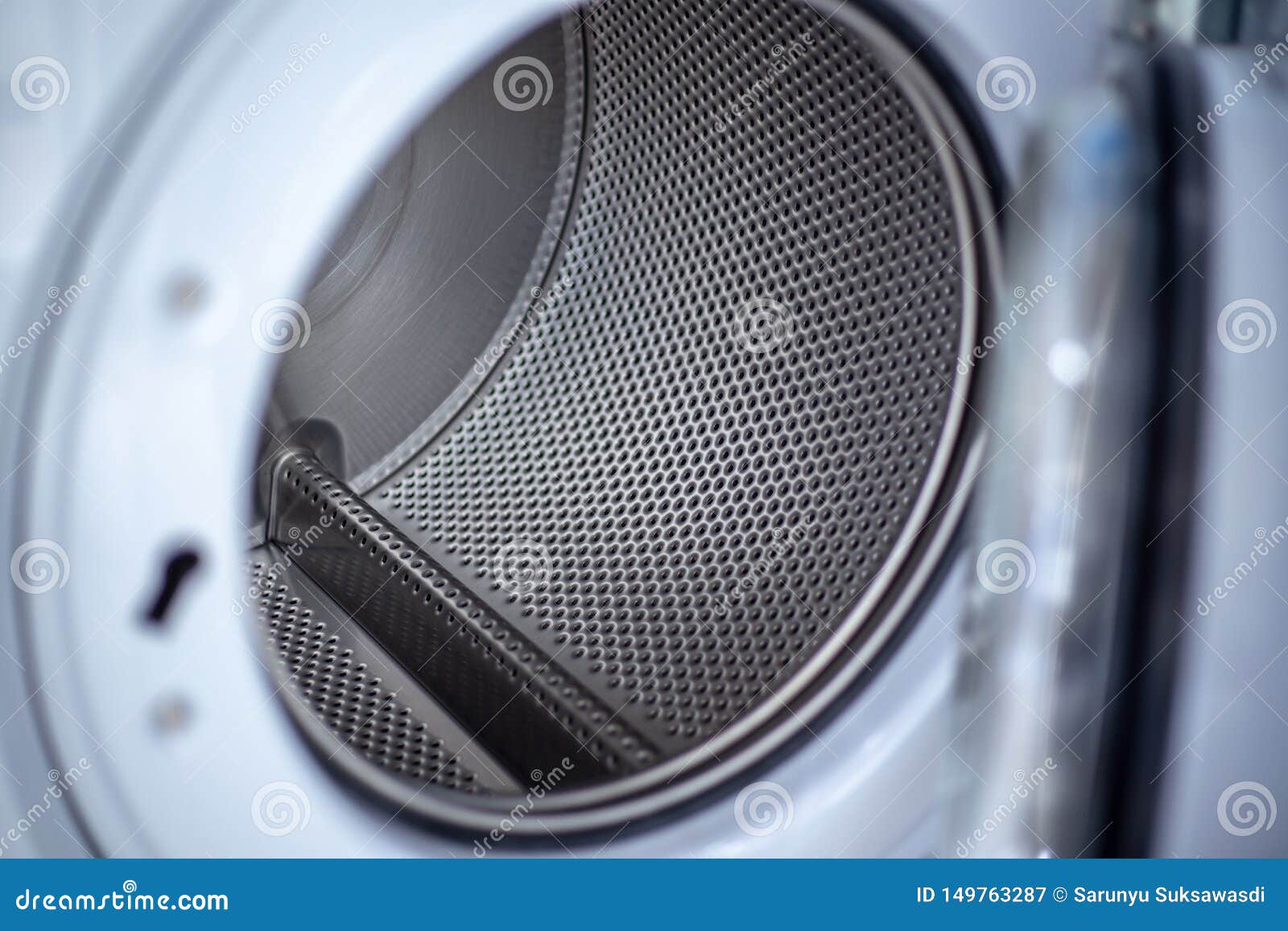 Close Up Photo of Inside Washing Machine Drum Stock Image - Image of ...