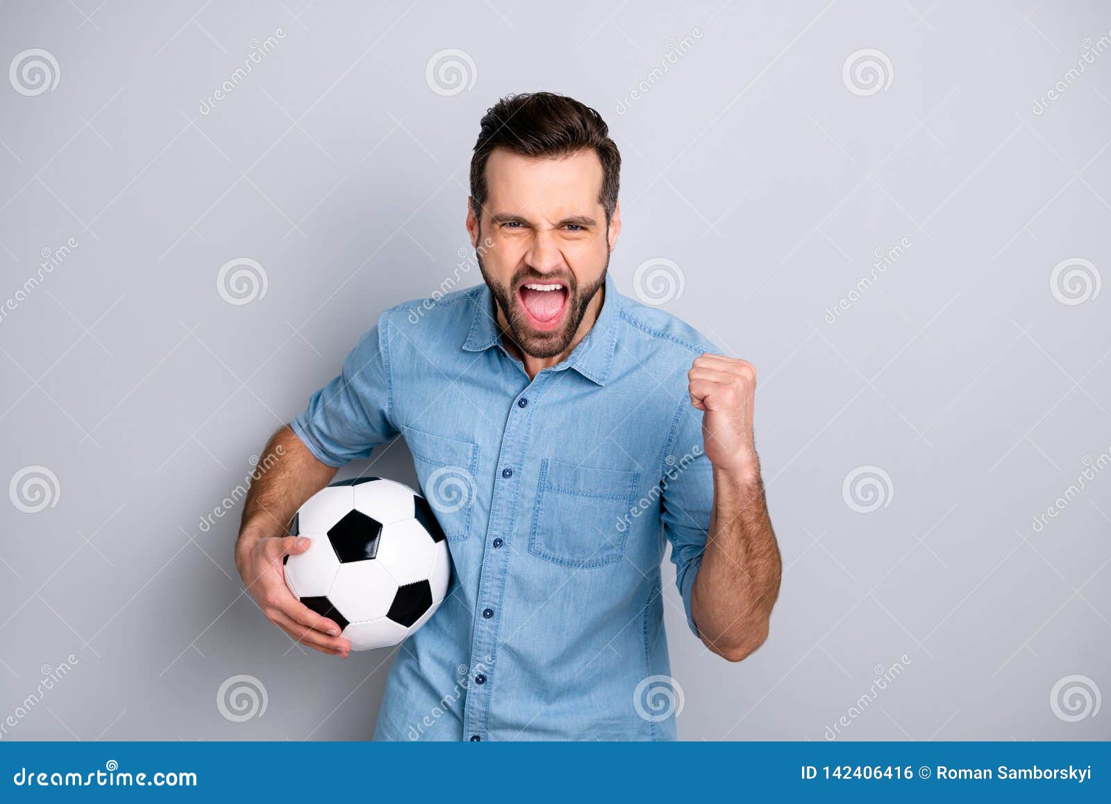 Close Up Photo Macho he Him His Gentleman Guy Hold Football Leather ... Close Up Photo Macho he Him His Gentleman Guy Hold Football Leather ...