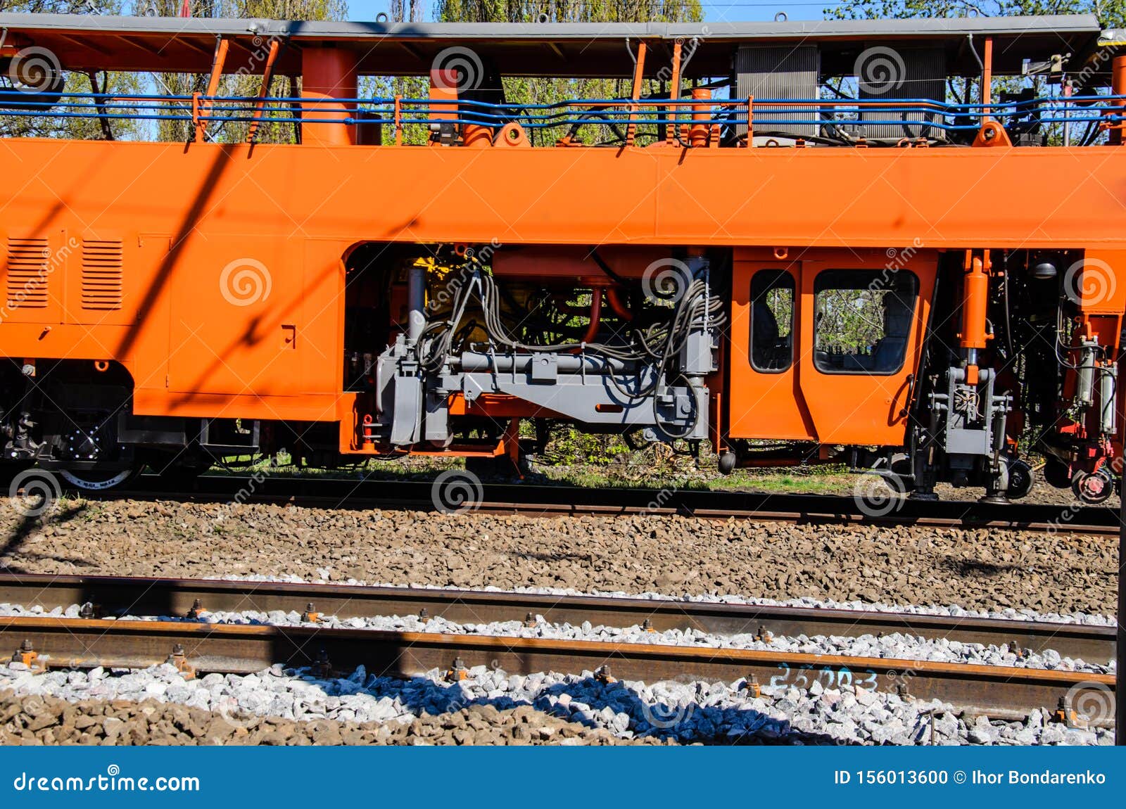 Close-up Photo of the Maintenance Train Stock Photo - Image of ...
