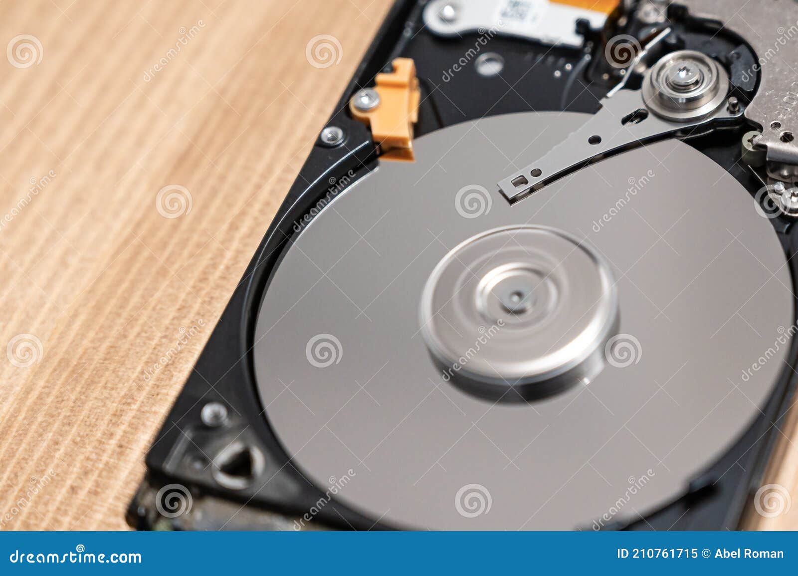 Close Up Photo of the Read and Write Head of a Hard Drive Stock Image ...