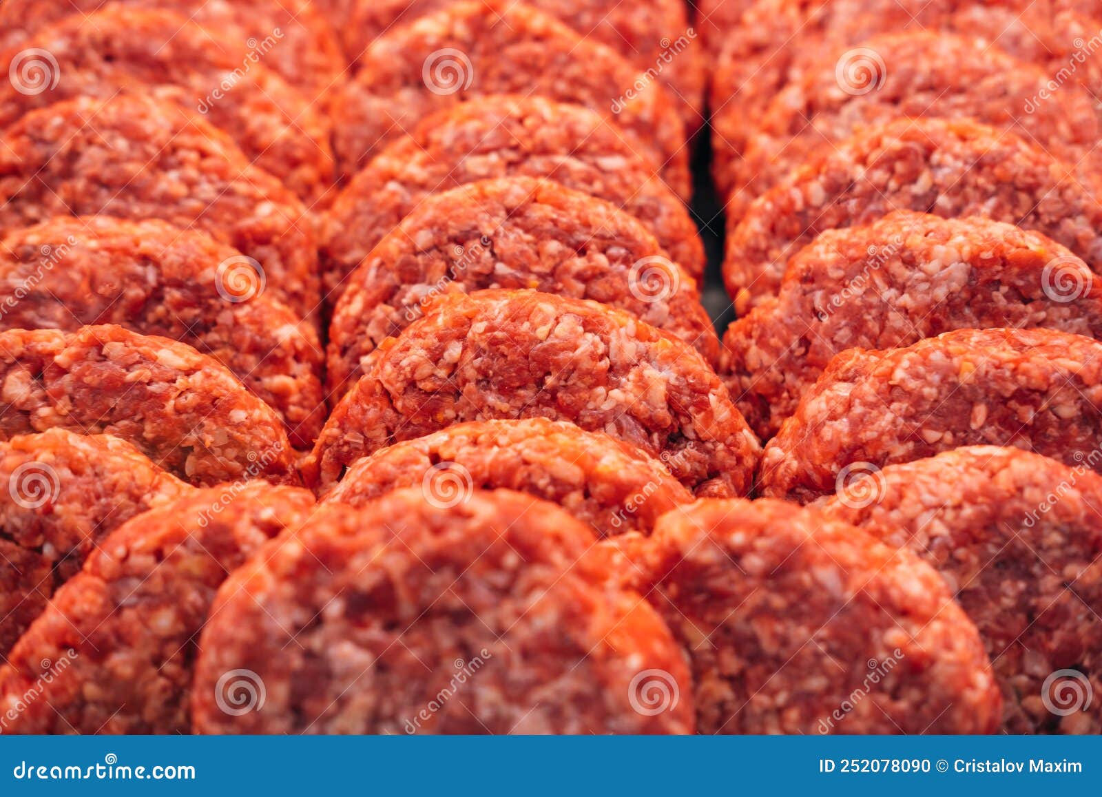 A Close Up Photo of Some Patties Stock Photo - Image of diet, pork ...