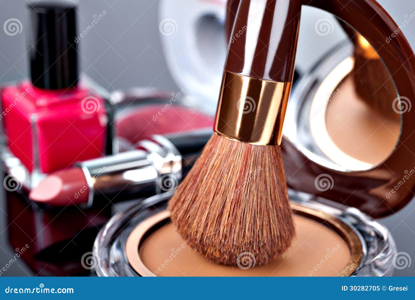 Various Cosmetics stock image. Image of accessory, makeup - 30282705