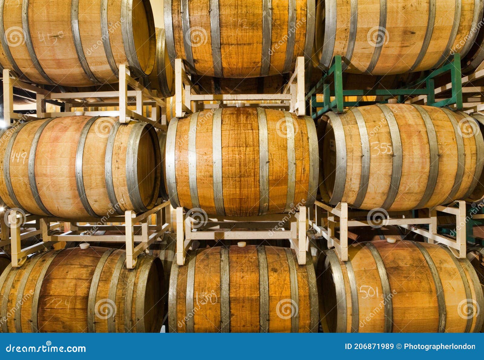 Close Up Photo of Wine Casks Stock Image - Image of aging, container ...