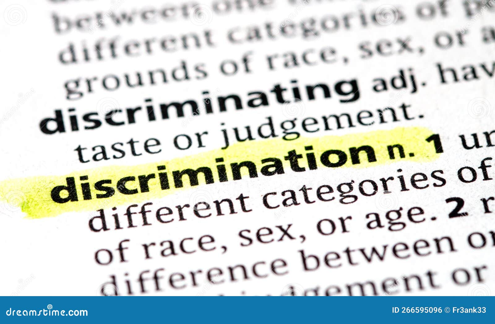 Discrimination stock photo. Image of word, close, discrimination ...