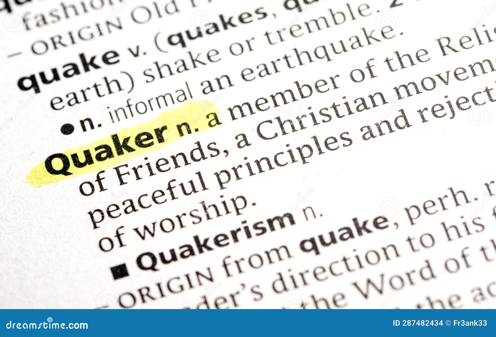 Quaker stock photo. Image of engraved, 17th, century - 287482434