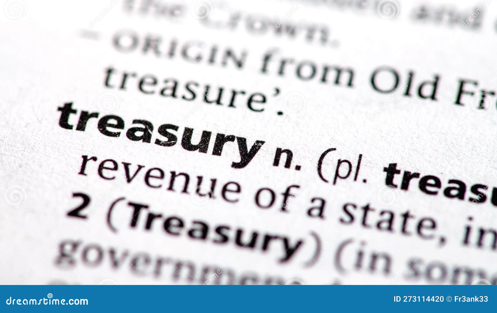 Treasury stock photo. Image of government, word, close - 273114420