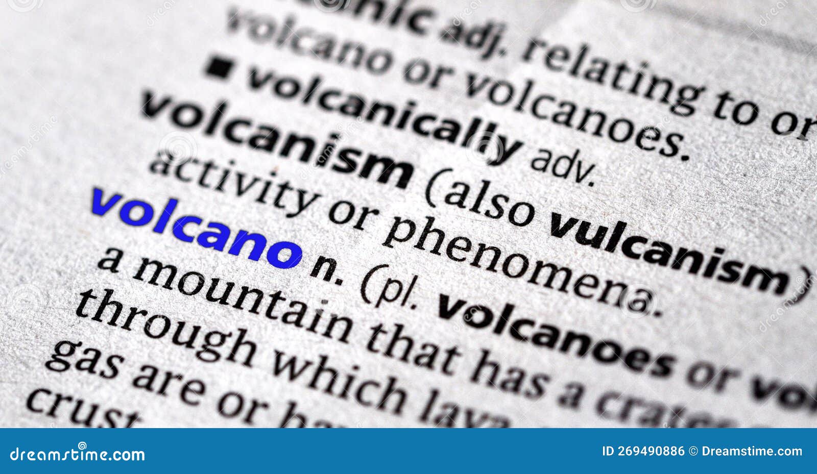Volcano stock photo. Image of mountain, volcanic, close - 269490886
