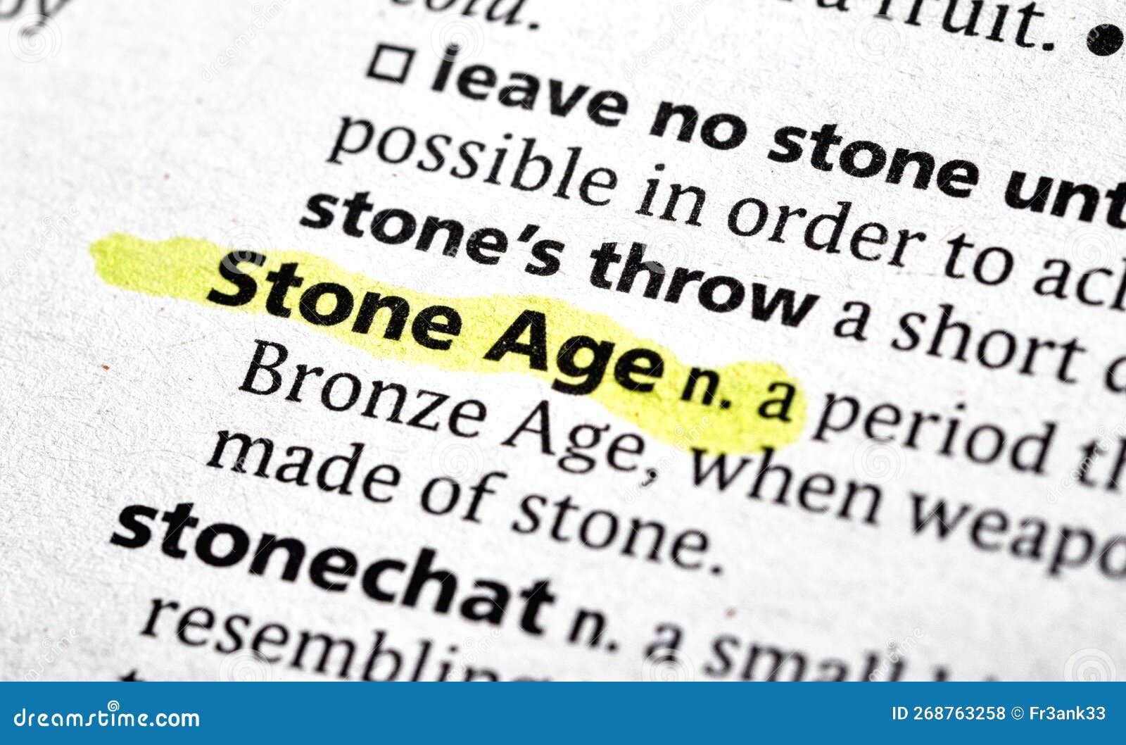 Stone age stock photo. Image of words, word, stone, ancient - 268763258