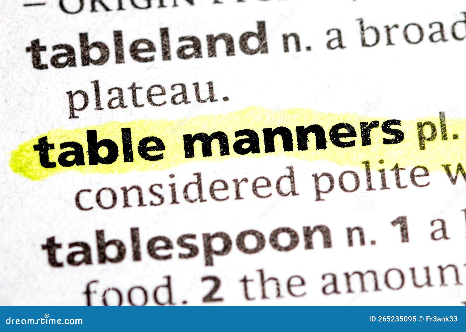 Table manners stock image. Image of cafe, lunch, table - 265235095