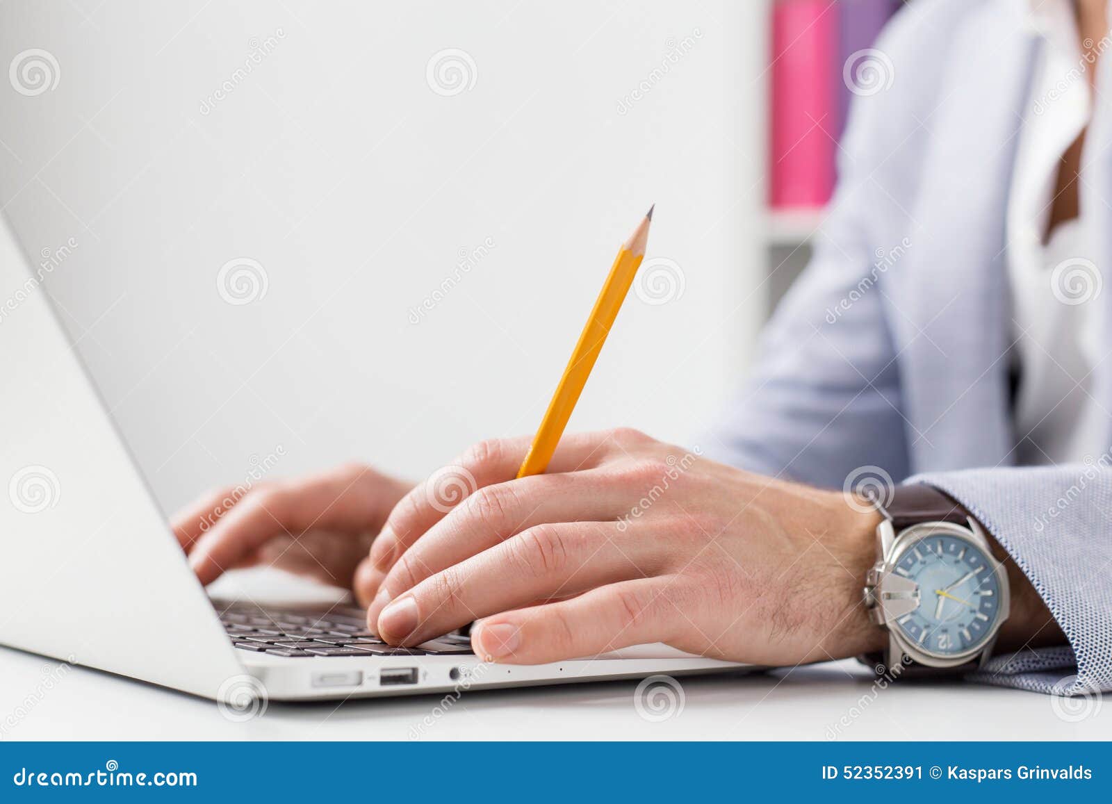 Close-up Photo of Young Creative Person Using Laptop Computer Stock ...