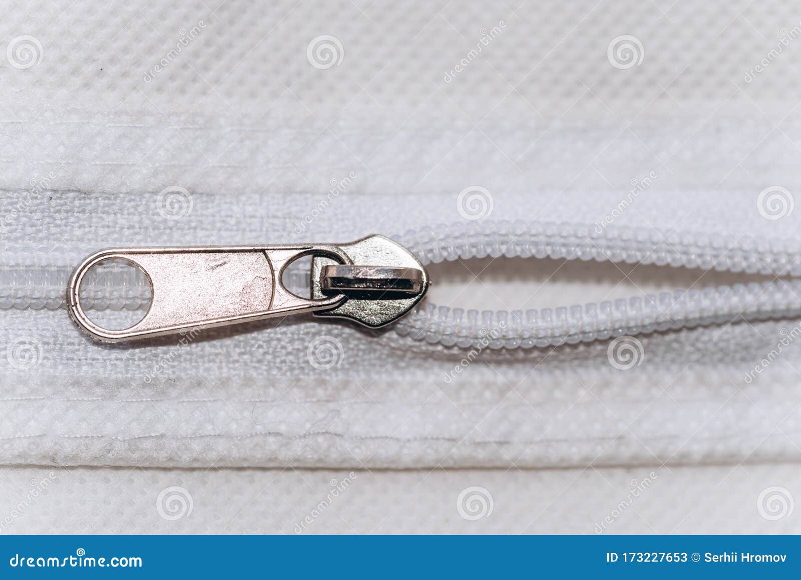 It is a Close Up Photo of Zipper White Stock Image - Image of painting ...